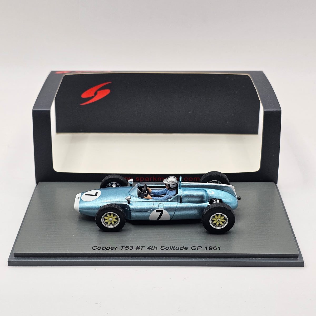 Spark Cooper T53 #7 Bruce McLaren 1961 4th Solitude GP 1/43 Scale S806