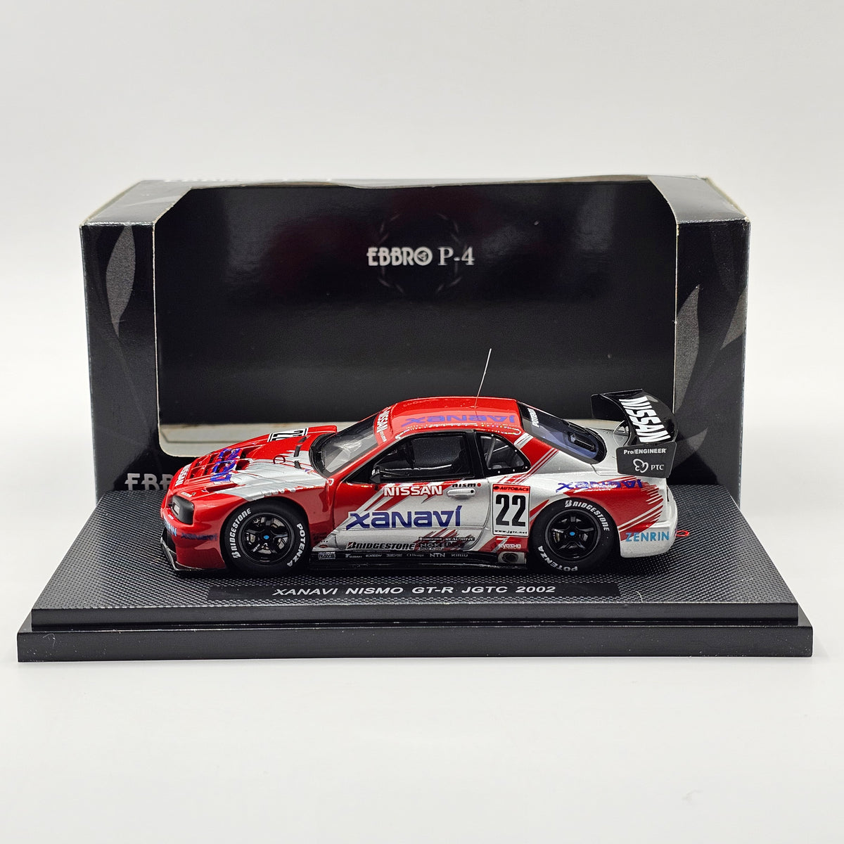 EBBRO P4 Nissan Skyline GT-R #22 Xanavi Nismo JGTC 2002 Resin Collecti