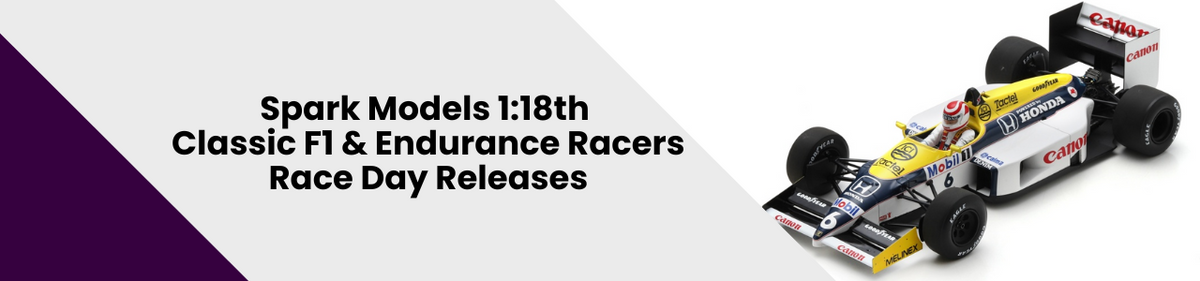 Spark Models 1:18th Classic F1 & Endurance Racers - Race Day Releases