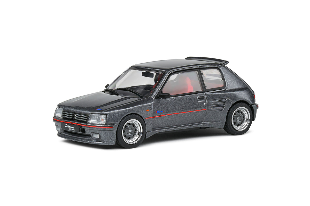 Solido Peugeot 205 GTI Dimma Body Kit 1988 Metallic Grey 1/43 Scale