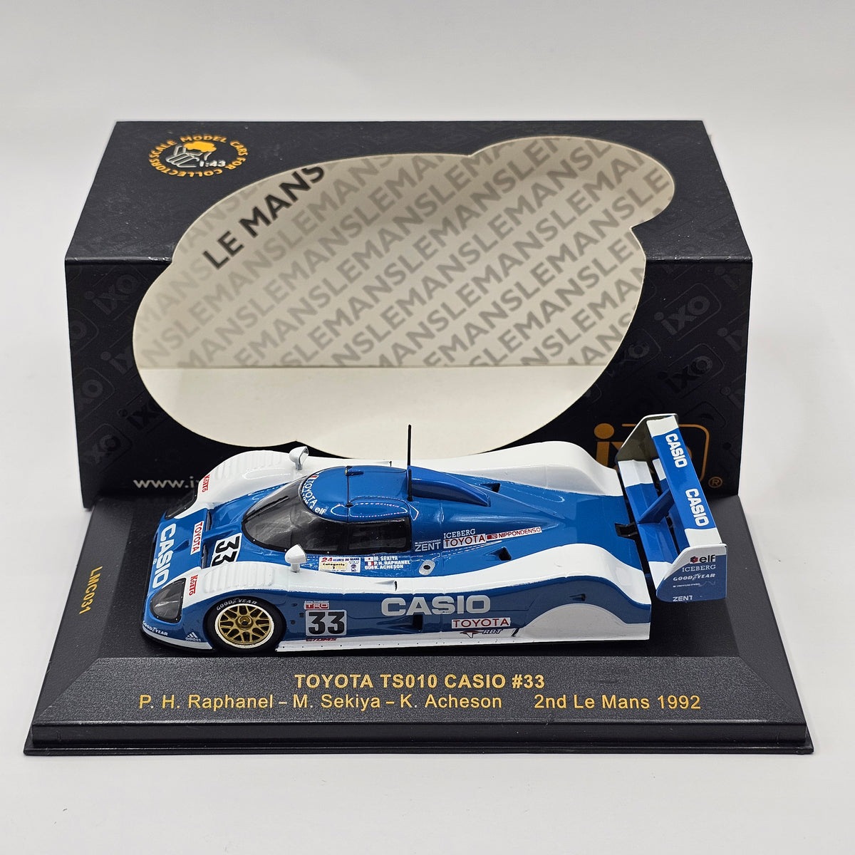 IXO Toyota TS010 "Casio" #33 2nd Place Le Mans 1992 1/43 Scale