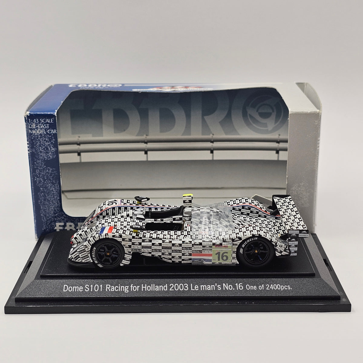 EBBRO Dome S101 No. 16 Racing For Holland Le Mans 2003 1/43 Scale