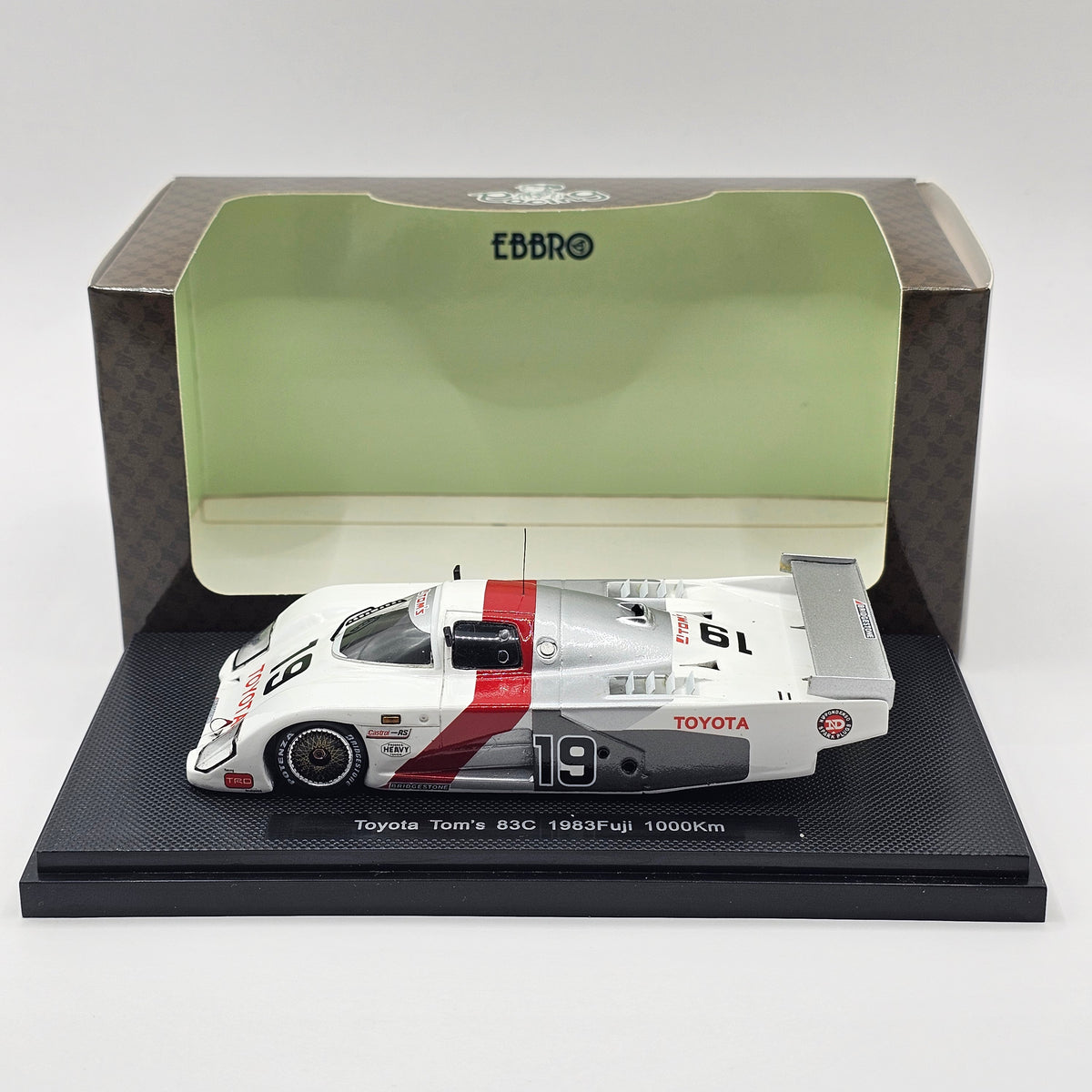 EBBRO Toyota 83C #19 Toyota Team Tom's 1983 Fuji 1000KM 1/43 Scale