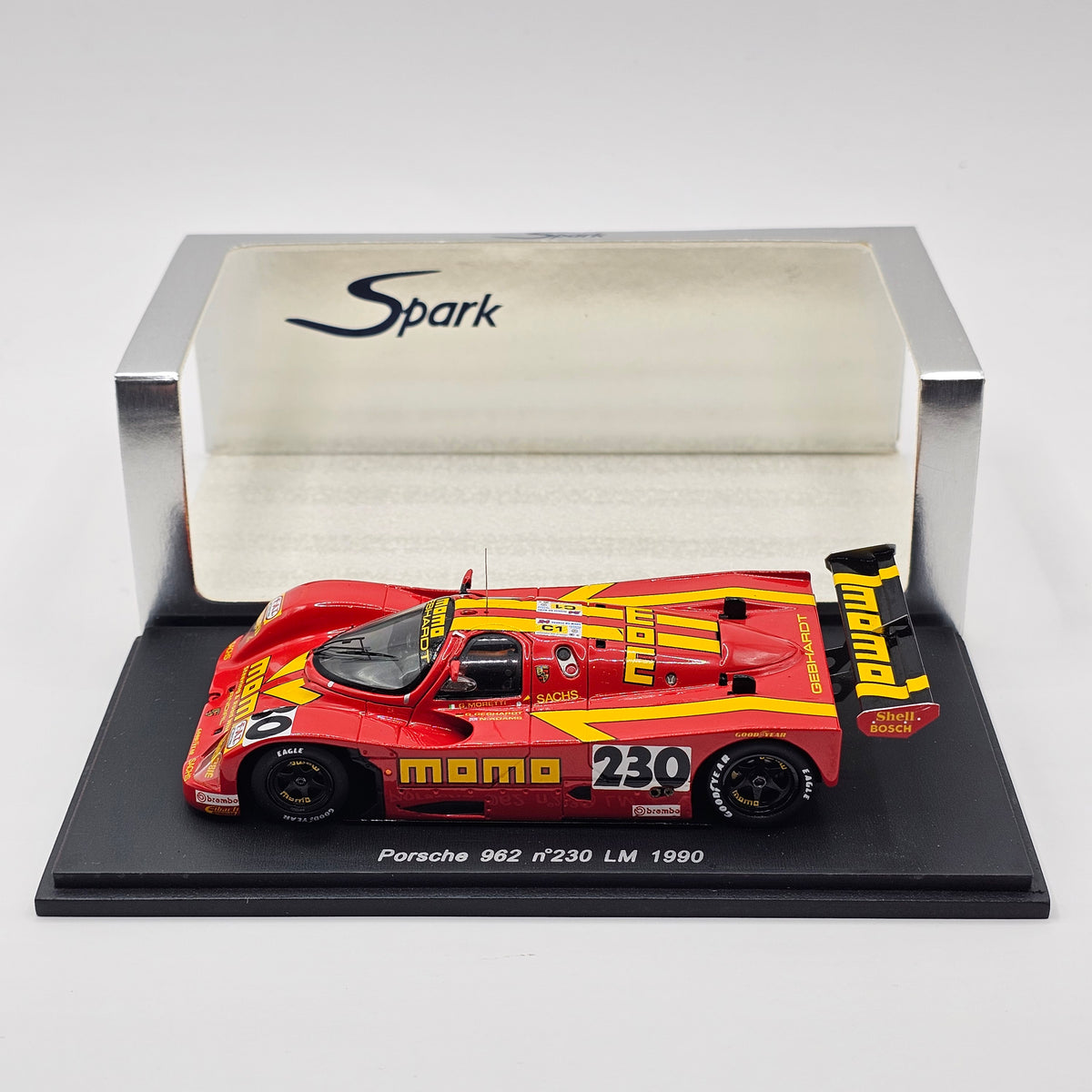 Spark Porsche 962 #230 Momo Gebhardt Racing Le Mans 1990 1/43 Scale S0