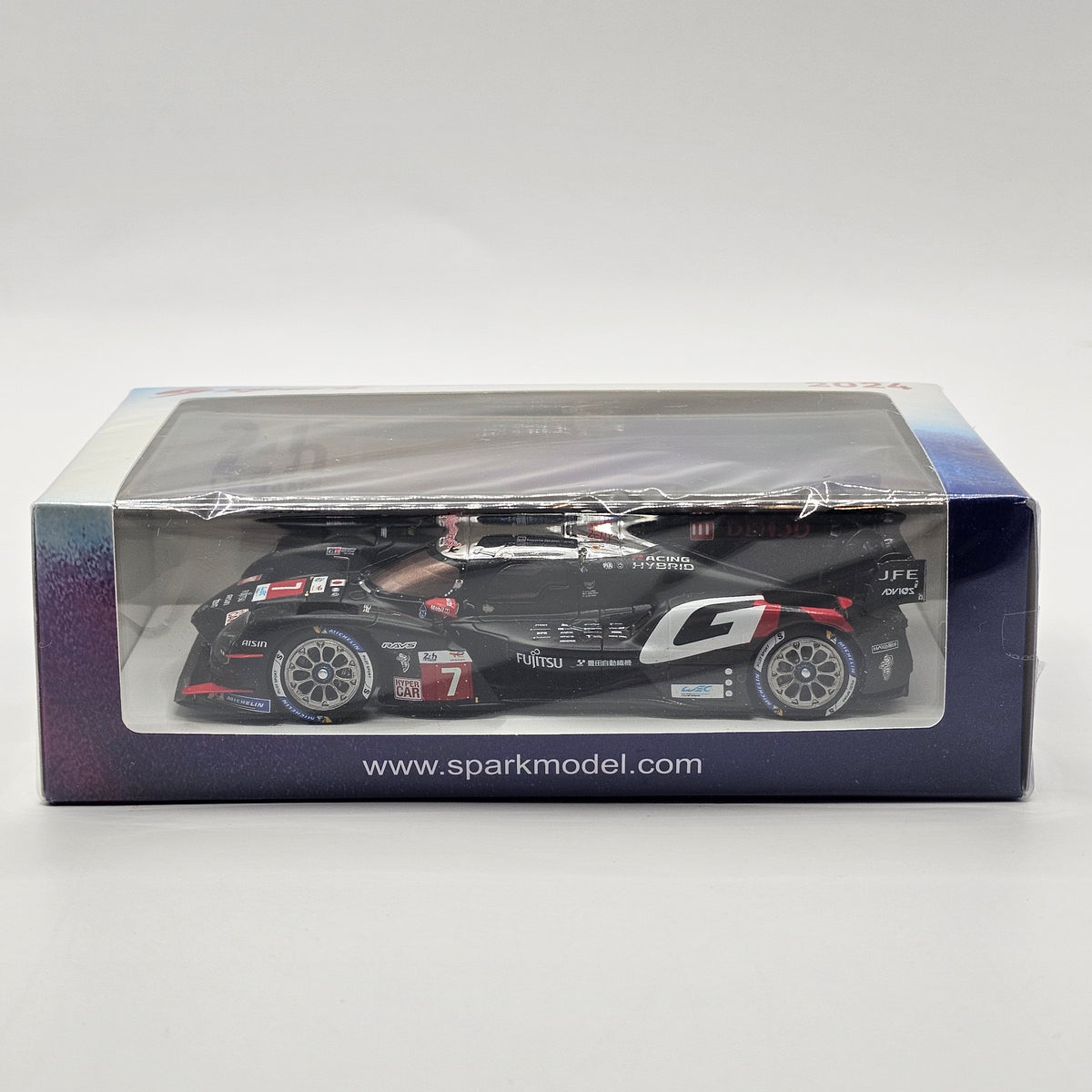 Spark Toyota GR010 Hybrid #7 Gazoo Racing 2nd 2024 Le Mans 1/43 Scale