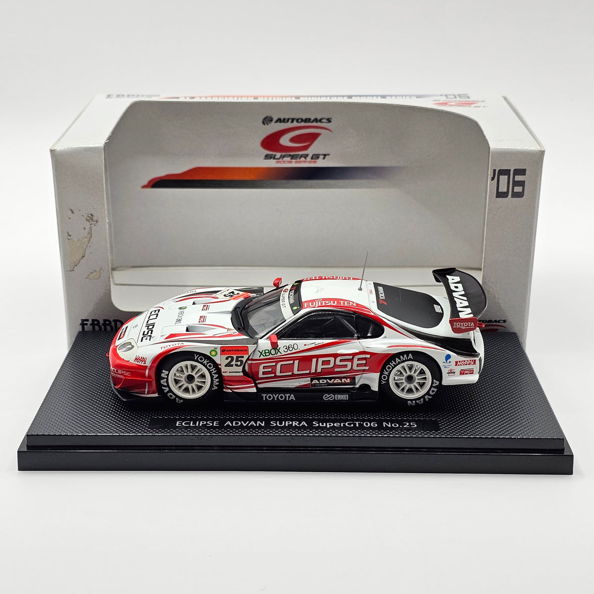 EBBRO Toyota Supra #25 Eclipse Advan Super GT GT500 2006 1/43 Scale
