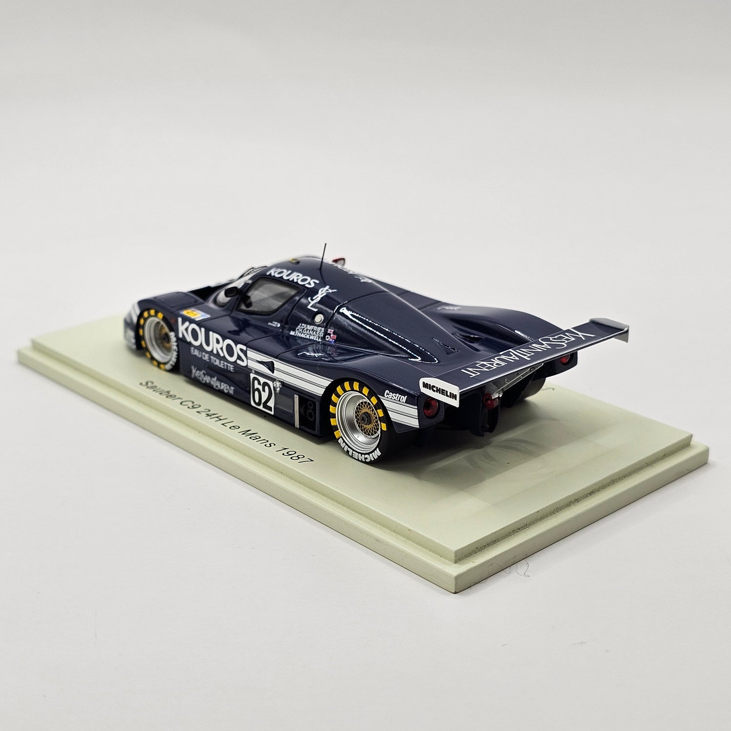 Spark Mercedes Sauber C9 #62 Kouros Racing 24Hrs Le Mans 1987 1/43 Sca