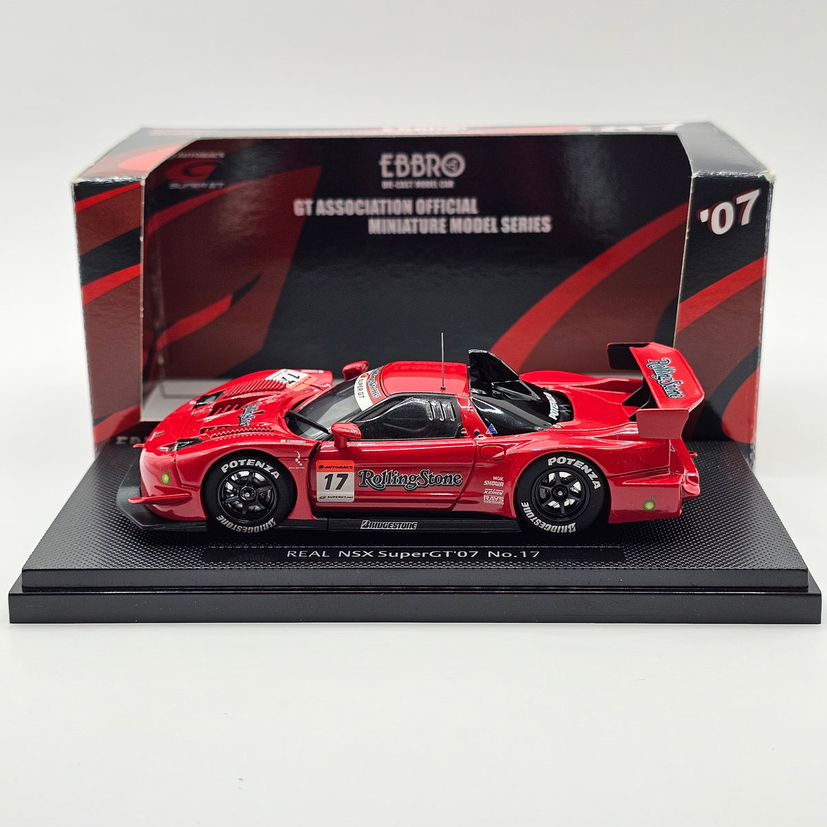 EBBRO Honda NSX GT500 #17 Rolling Stone Real Racing Super GT 2007 1/43