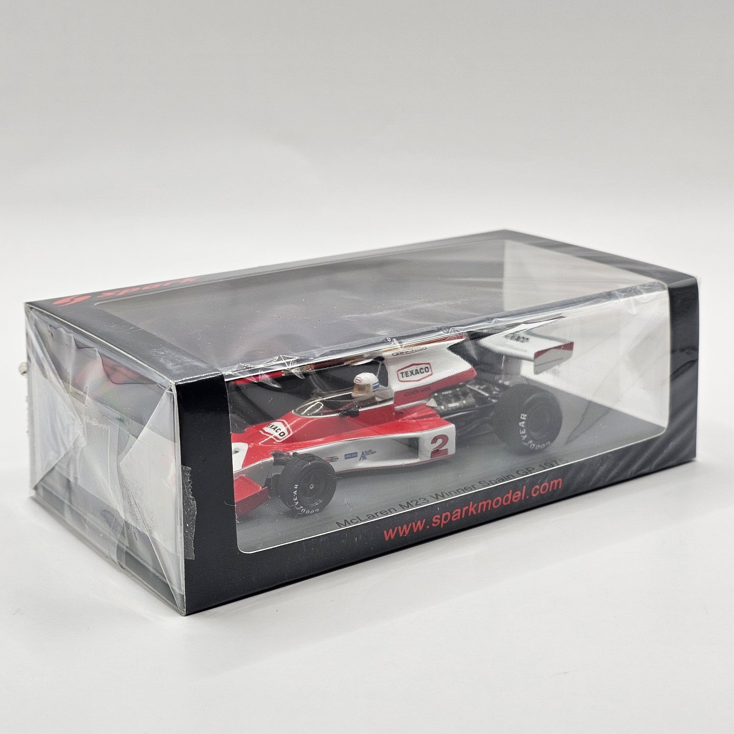 Spark McLaren M23 #2 Jochen Mass 1975 Spanish Formula 1 GP Winner 1/43