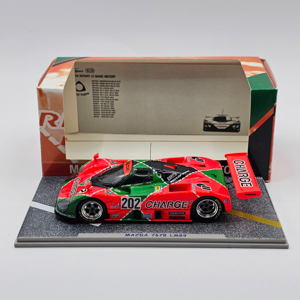 Spark Mazda 767B #202 Mazdaspeed Le Mans 24Hrs 1989 Rotary History 1/4