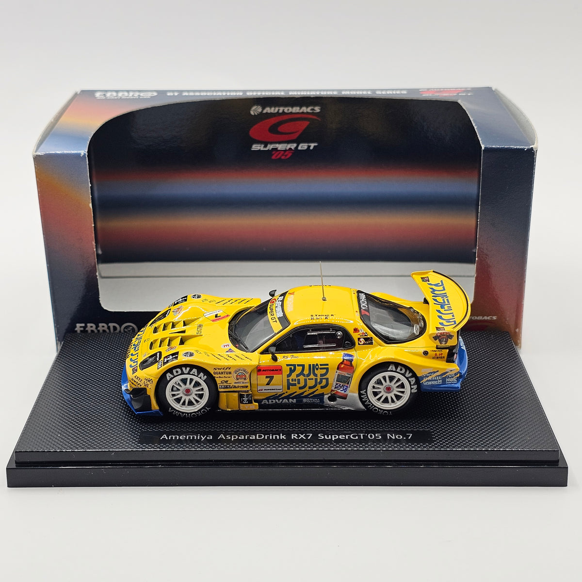 EBBRO Mazda RX7 #7 RE Amemiya Racing Super GT GT300 2005 1/43 Scale