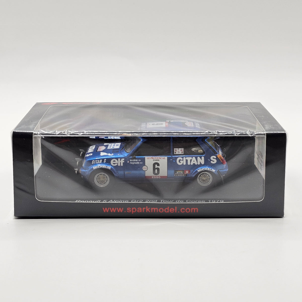 Spark Renault 5 Alpine #6 Gr2 2nd Tour de Corse 1979 1/43 Scale S6032