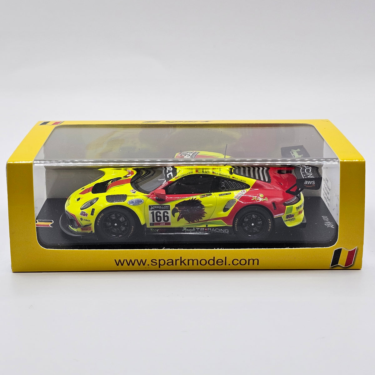 Spark Porsche 911 GT3R #166 Hägeli by T2 Racing AM Winner 24Hrs Spa 20
