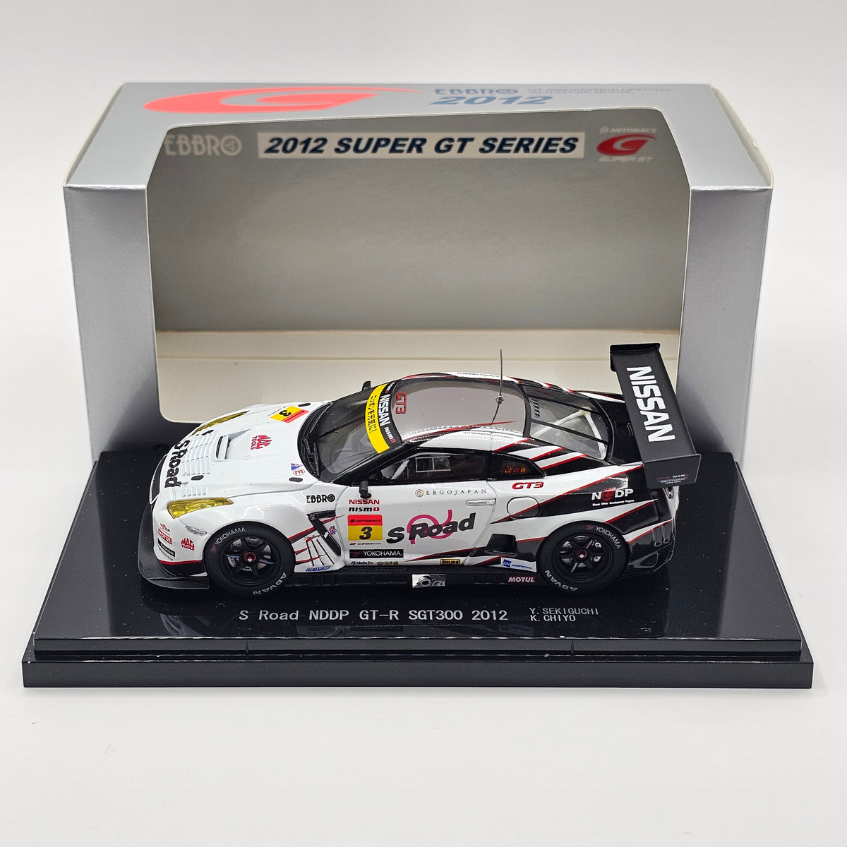 EBBRO Nissan GT-R #3 S-Road NDDP Super GT GT300 2012 1/43 Scale
